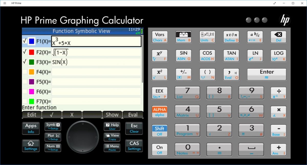 HP Prime Graphing Calculator App - Digitales Lernen